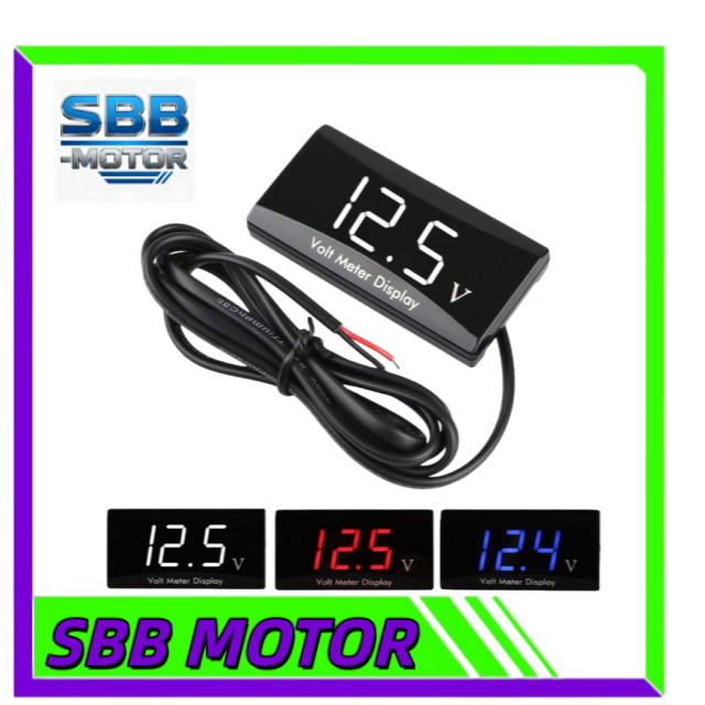 Waterproof Digital Voltmeter for motorcycle and car digital 12V ...