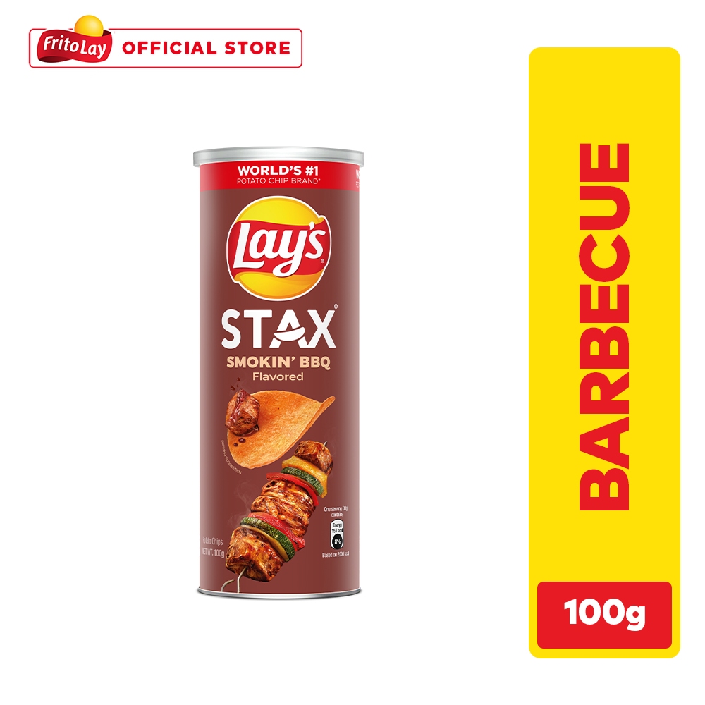 Lay's Stax Barbecue Potato Chips 100g | Shopee Philippines