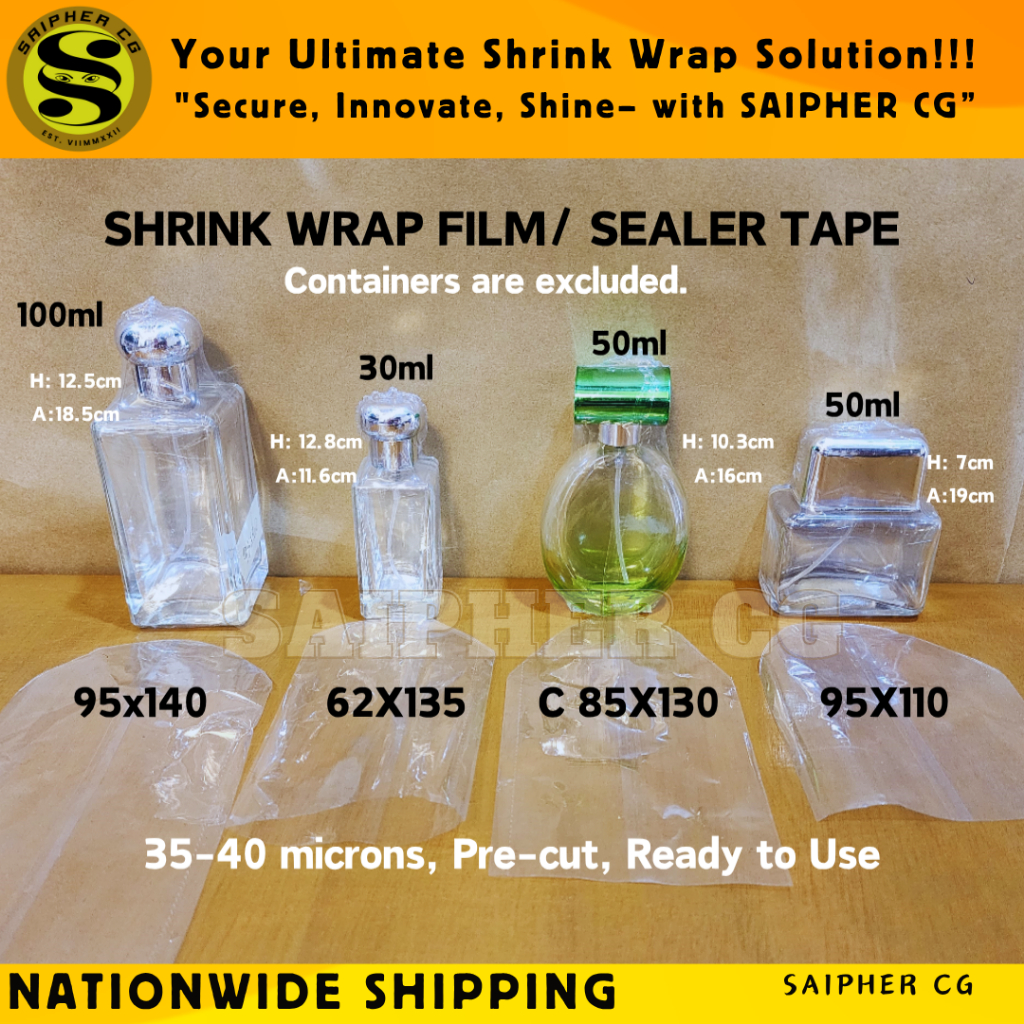 200pcs Shrink Wrap Plastic Packaging Shrinkable Plastic Sealer for ...