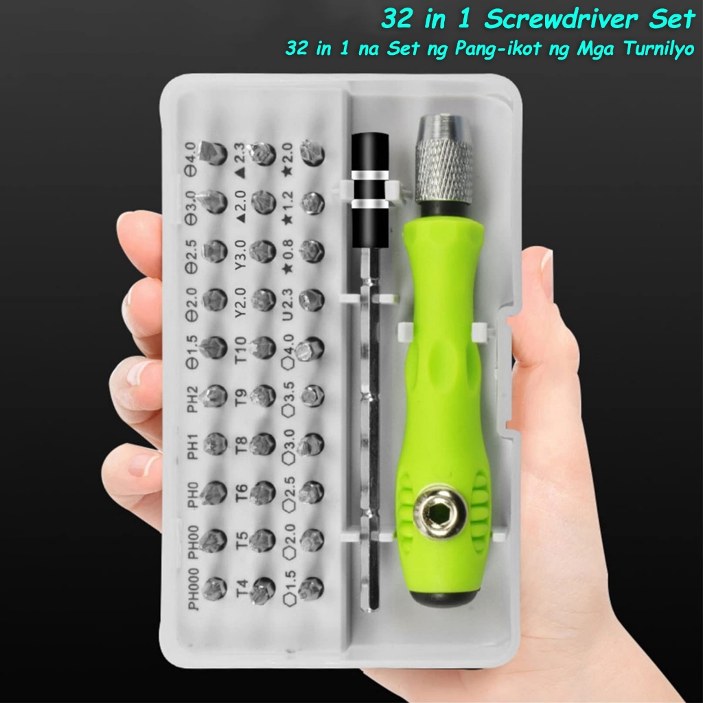 32 in 1 Screwdriver Set Multi-size Screw Electronic Screwdriver Head ...