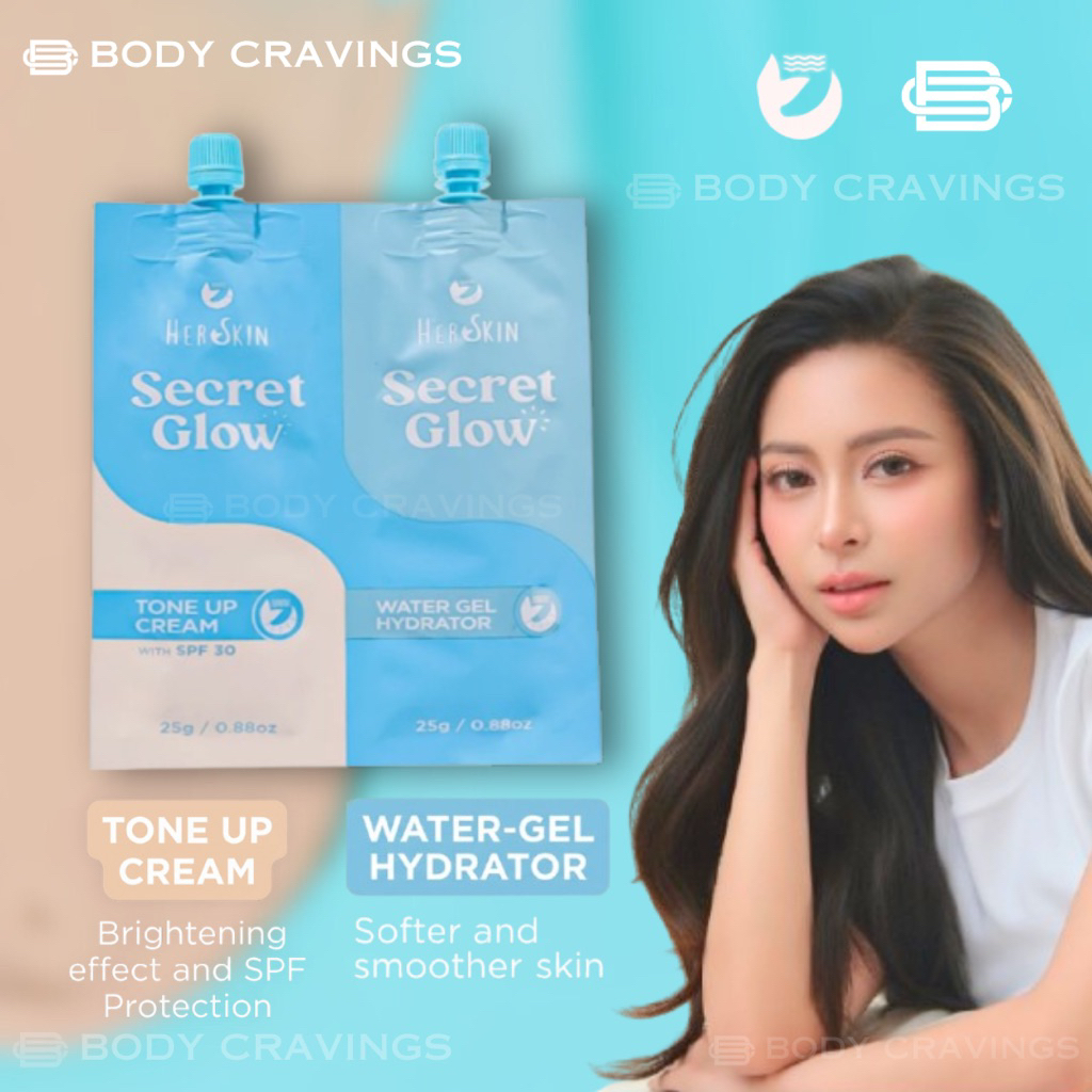 Herskin Secret Glow Twin Pack ( Water Gel Hydrator and Tone Up Cream ...