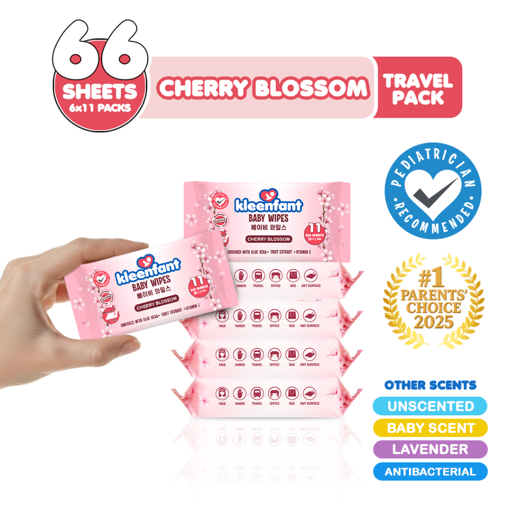 Kleenfant Cleansing Wipes Travel Pack 11 sheets Mini Wipes Collection ...