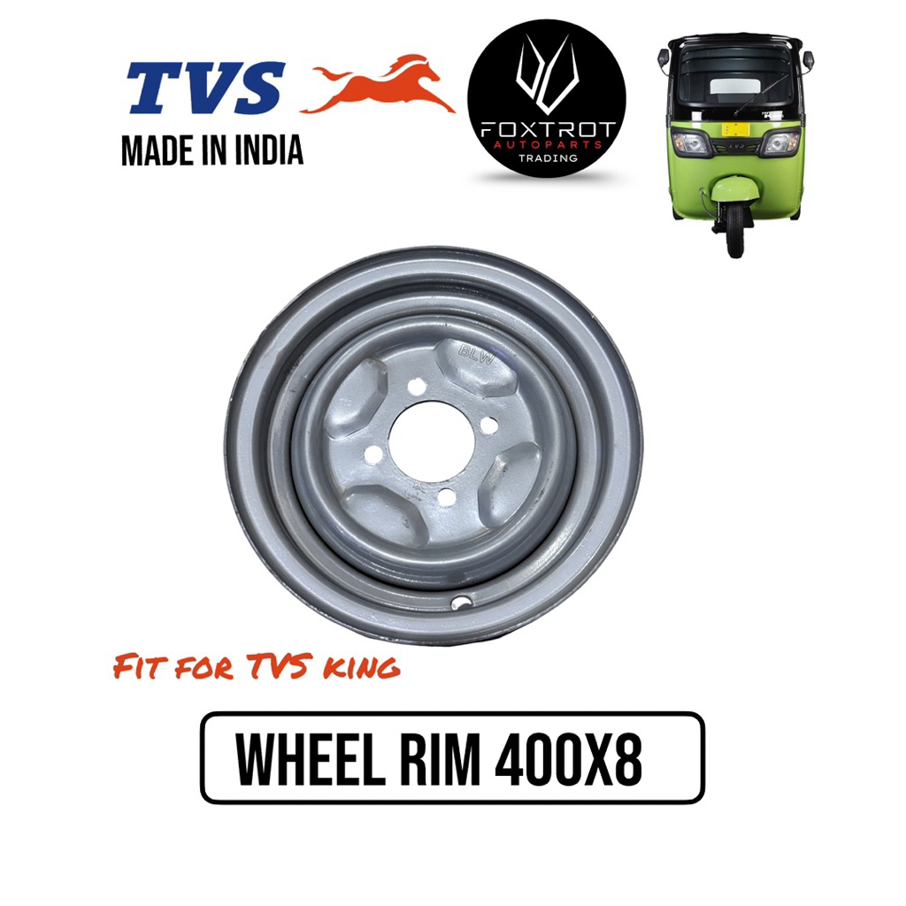 TVS King Wheel Rim 400x8 Made in India BLW | Shopee Philippines