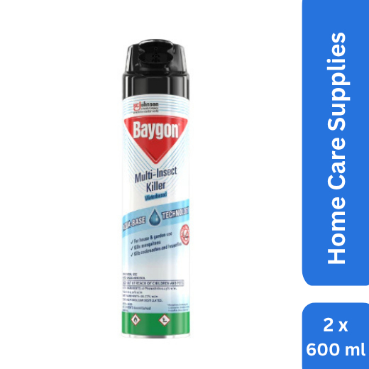 Baygon Multi Insect Killer Water-Based - 600 ml, Bundle of 2 | Shopee ...