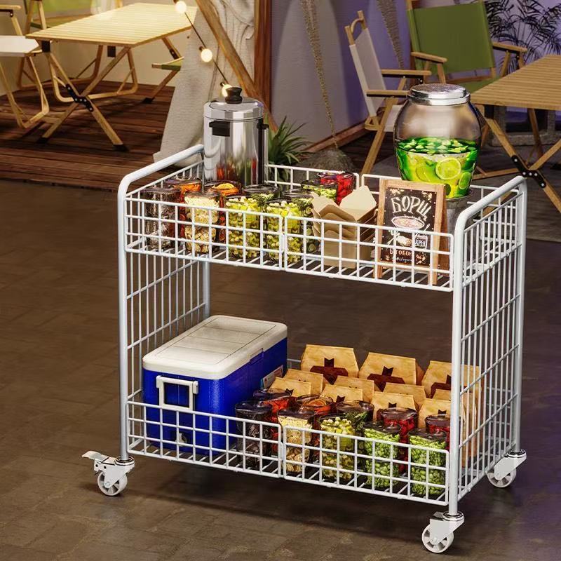 Bargain Rack Sale With Wheels Heavy Duty Folding Mobile Cart Display ...