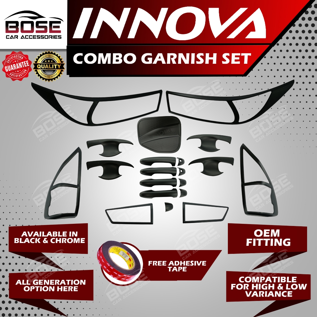 Toyota Innova August 2016 - Onwards / Zenix 2023 Onwards Garnish Cover ...