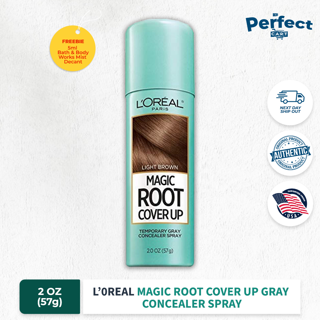 L'Oreal Paris Root Cover Up Temporary Gray Concealer Spray 2.5 | Shopee ...