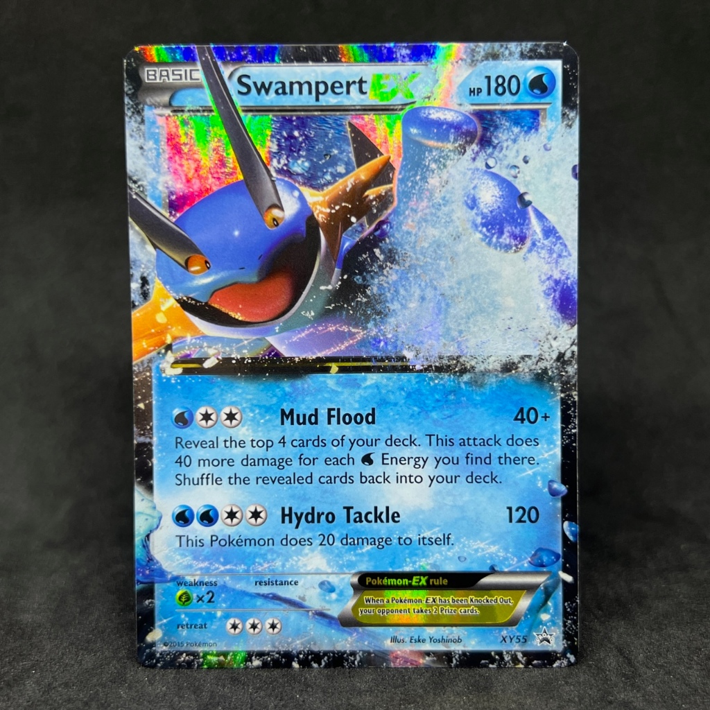 Pokemon TCG Swampert EX Holo Promo XY55 2015 XY Promos Trading Card ...