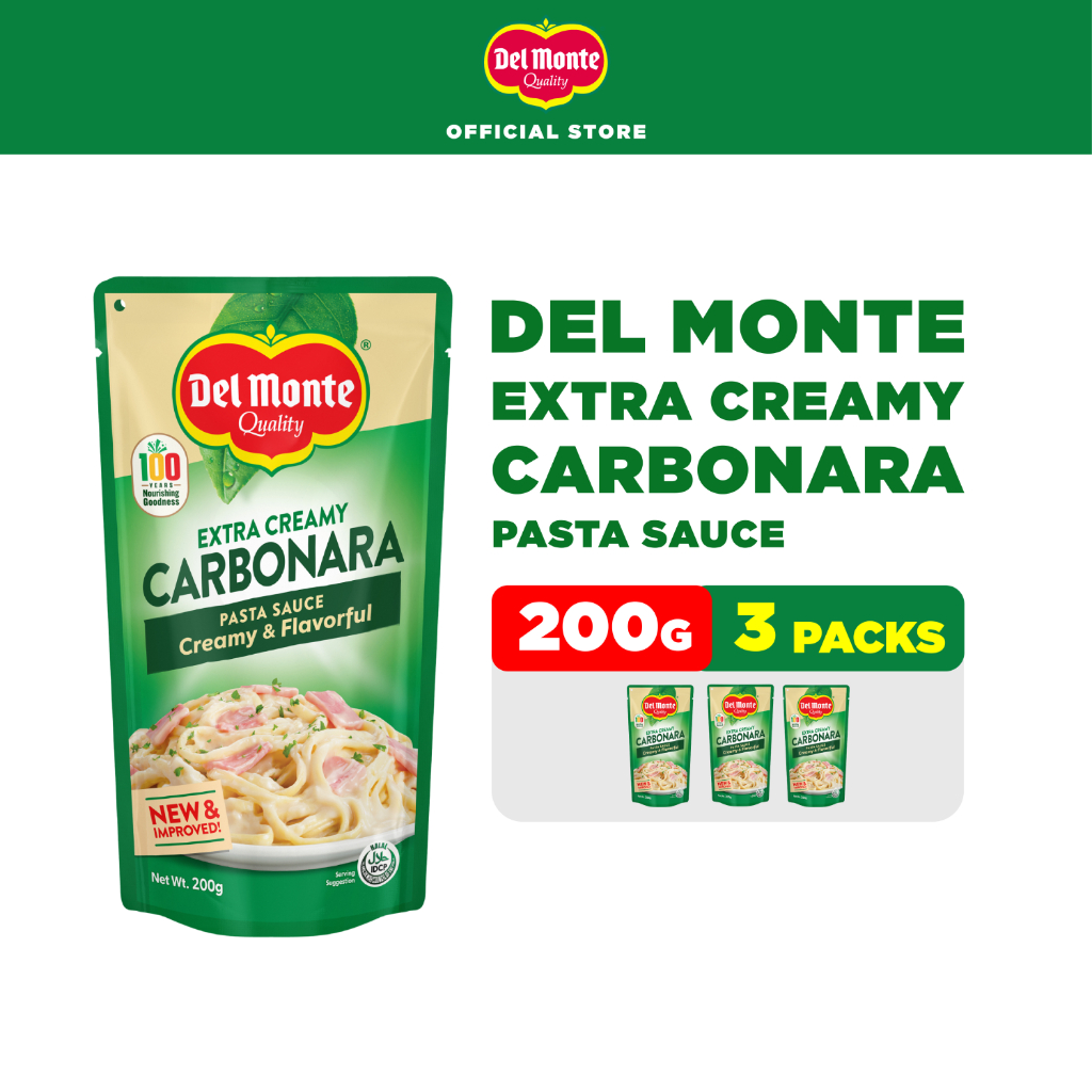 Del Monte Extra CreamyCarbonara Sauce Bundle of 3-Best for Weekend ...