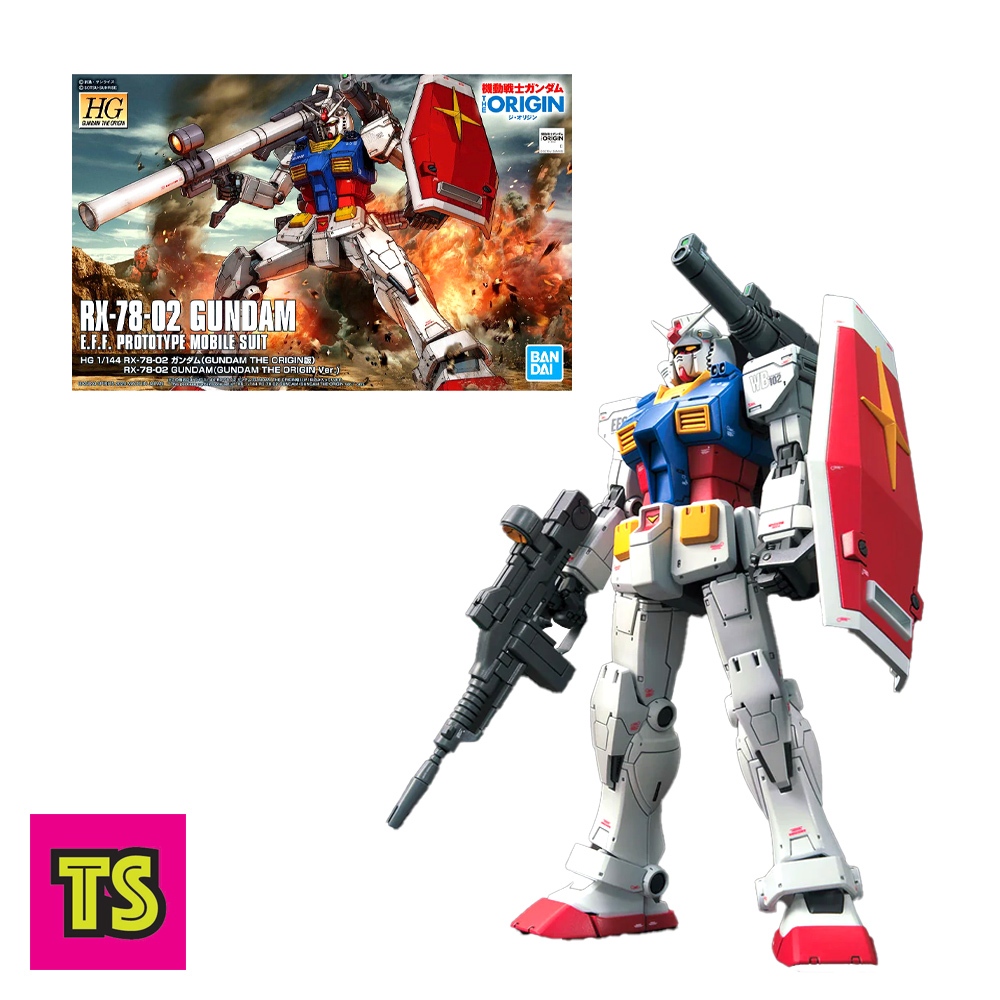 HG 1/144 RX-78-02 Gundam (The Origin Ver.), Mobile Suit Gundam ...