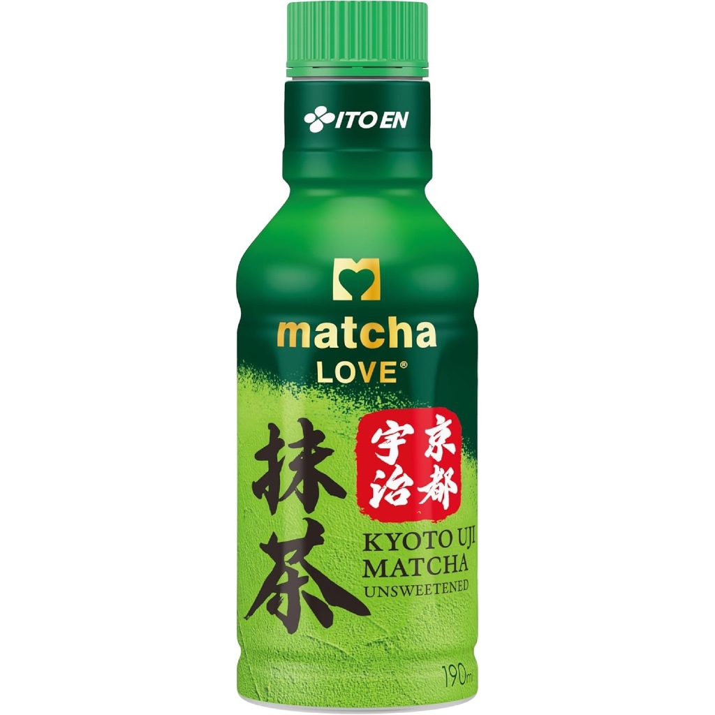 Itoen Matcha Love Kyoto Uji Matcha 190ml Set of 4 bottles Powder in cap ...