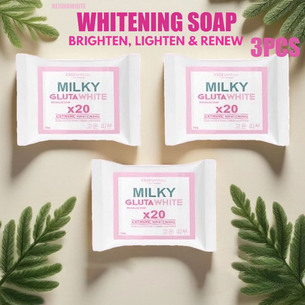 MILKY GLUTA WHITE X20 EXTREME WHITENING SOAP [GLUTATHIONE, NIACINAMIDE ...