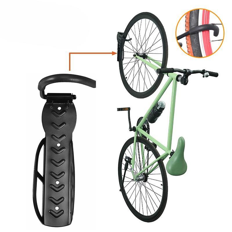 Vertical Wall-Mounted Bicycle Hook – Metal Display Hanger Rack for MTB ...