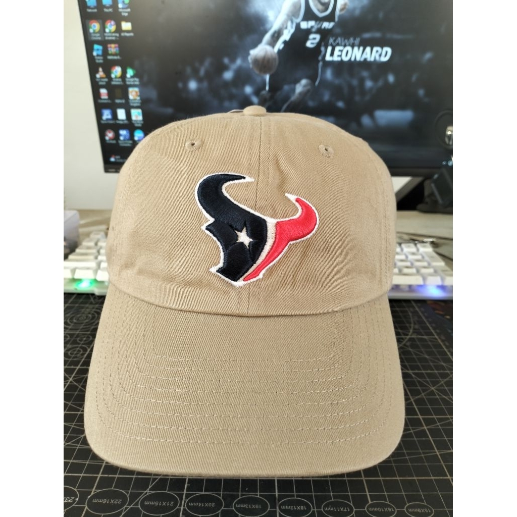Houston Texans Khaki Classic Dadhat Cap- NFL Official Brand | Shopee ...