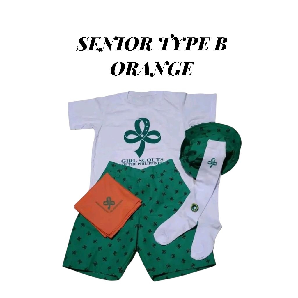 ORANGE GSP SENIOR SET TYPE B SCHOOL UNIFORM | Shopee Philippines