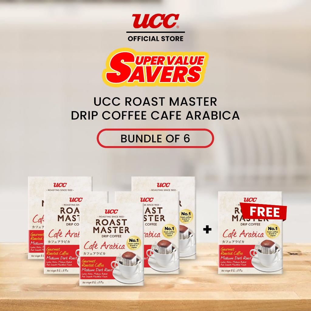 UCC Roast Master Drip Coffee Café Arabica 8g Buy 5, Get 1 FREE | Shopee ...