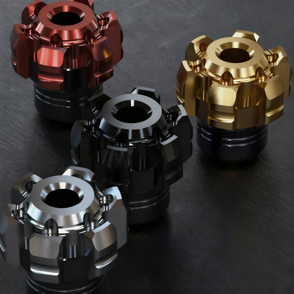 Motorcycle Custom Axle Hub Cap - Universal Fit Aluminum Alloy ...