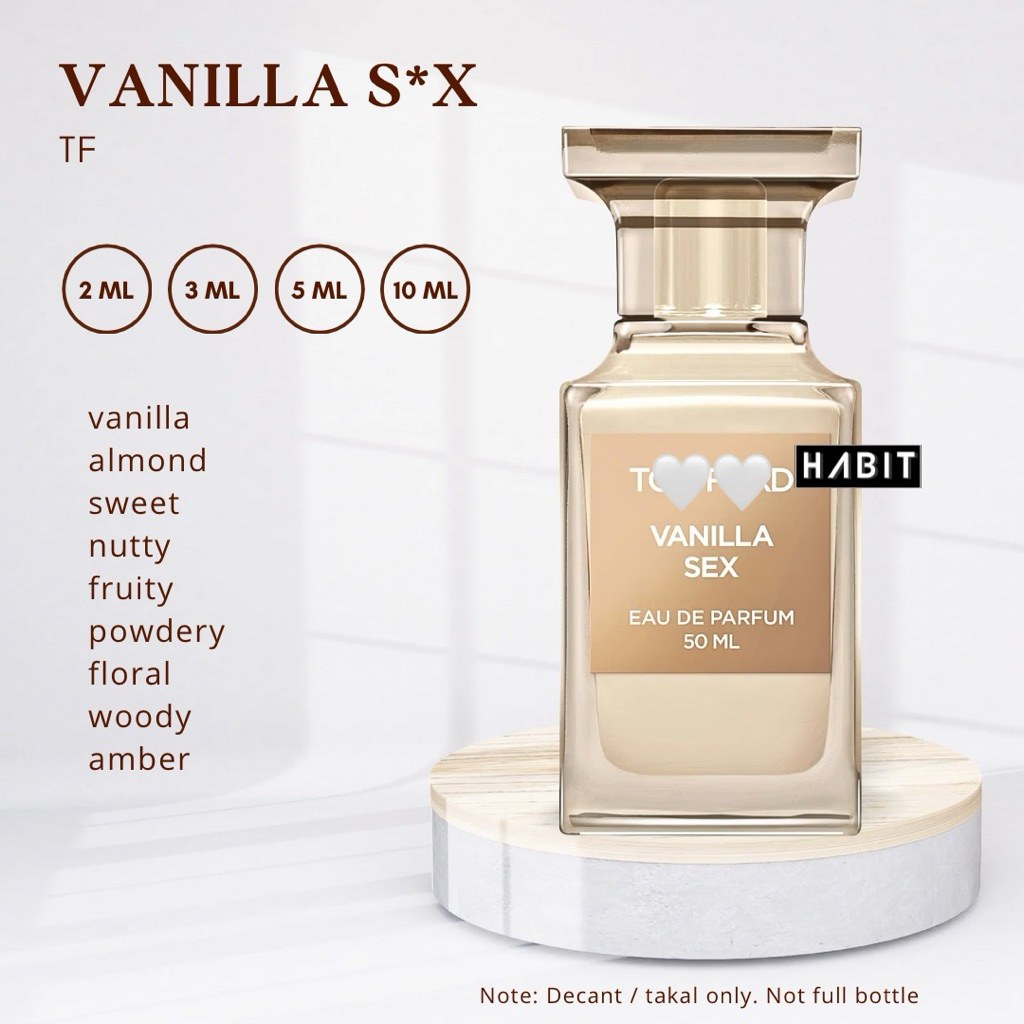 VANILLA S*X - TF [Decant only] | Shopee Philippines