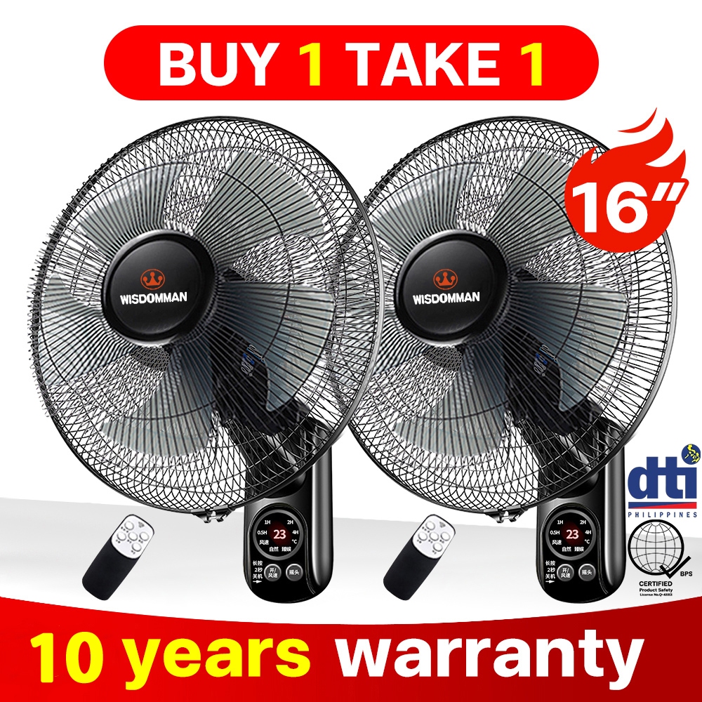 【Fast shipping 】Wall fan 16" electric fan remote controller wall fan ...