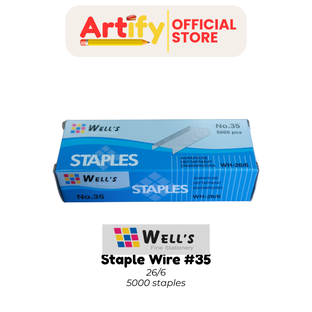 Well's Staple Wire #35 26/6 5000 Wires | Shopee Philippines