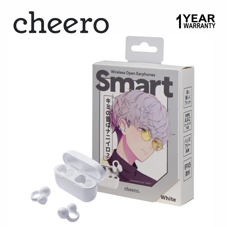 cheero CHE-645-WH Wireless Open Earphones Smart Pink FREE USB CHARGER ...