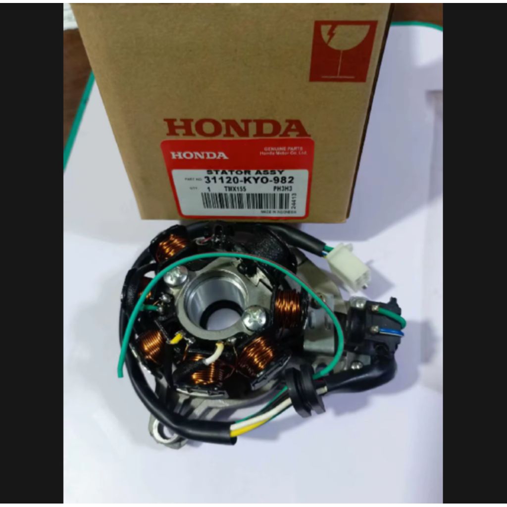 Honda genuine stator assy w/base tmx155 cdi type | Shopee Philippines