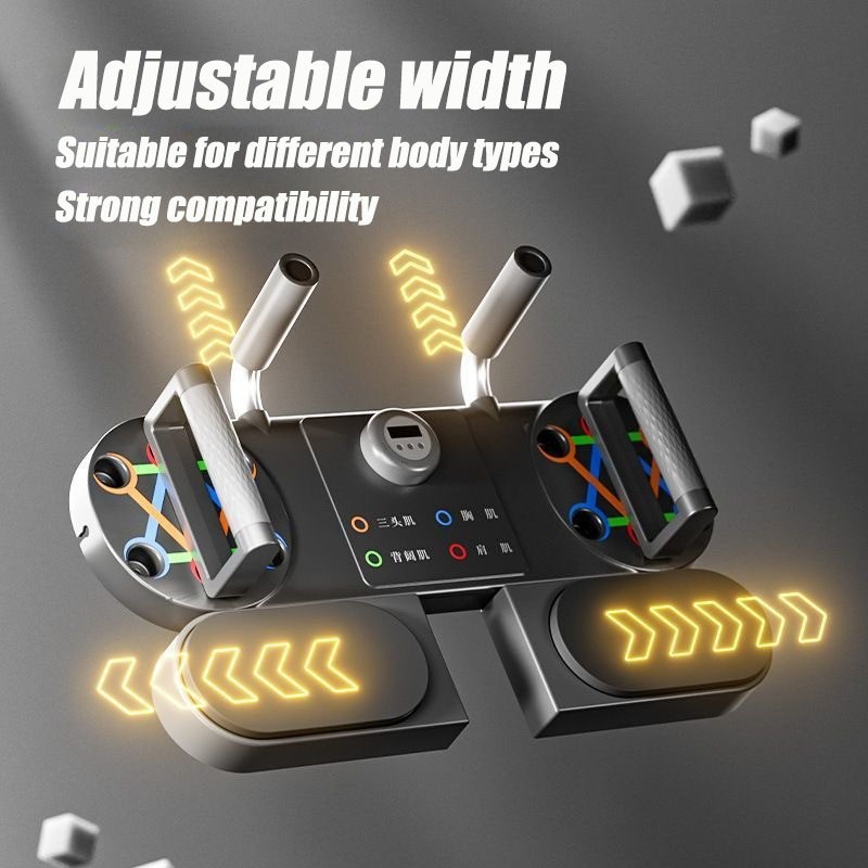 Herder Push Up Board Plank Trainer Timer function Adjustable Family ...