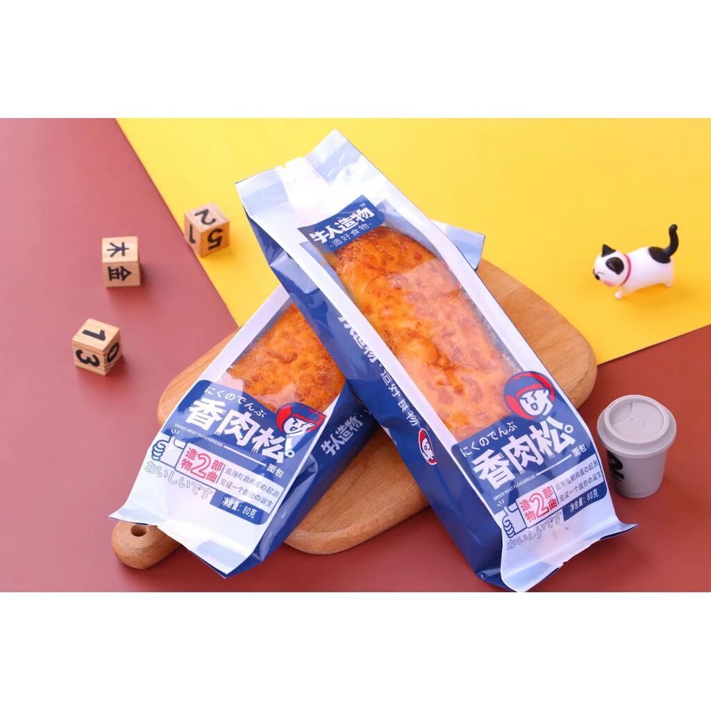 Cow Artifact Fragrant pork floss bread 80g （Packaging is the date of ...