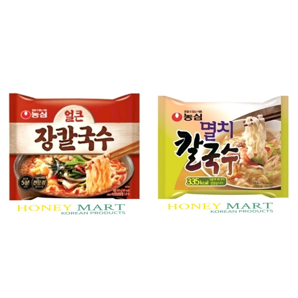 NONGSHIM JANG KALGUKSU 103G / MYEOLCHI KALGUKSU 98G HONEY MART | Shopee ...