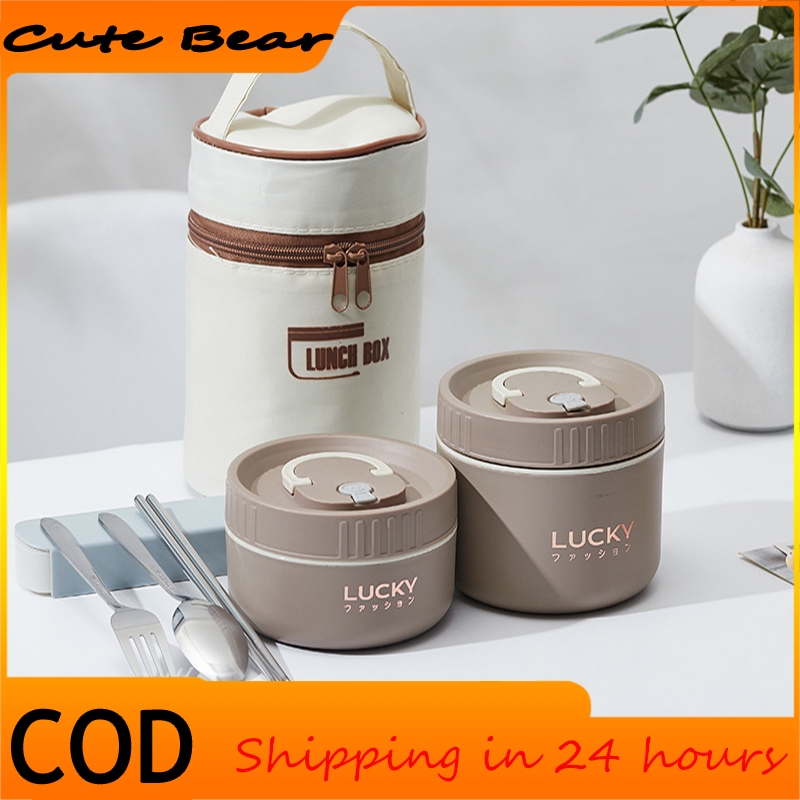 304 Stainless Steel Bento Box Insulated Food Container Warm Lunch ...