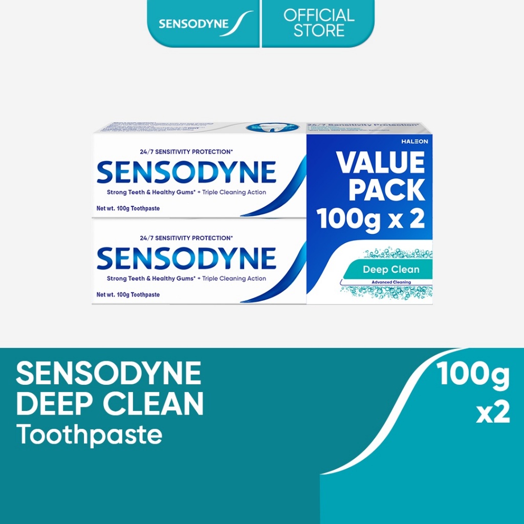 Sensodyne Deep Clean Gel Toothpaste 100g for Sensitivity Protection ...