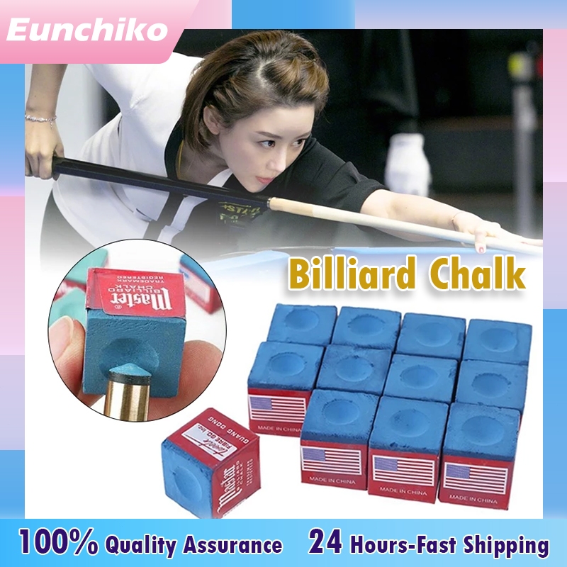 12Pcs/Box Billiard Chalk Pool Chalk Brunswick Blue Chalk Billiard Chalk ...