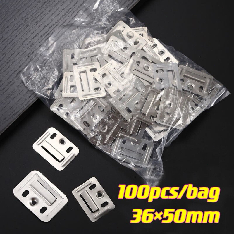 100pcs WPC Wall Panel Clips for Metal PVC Fluted Cladding | Shopee ...