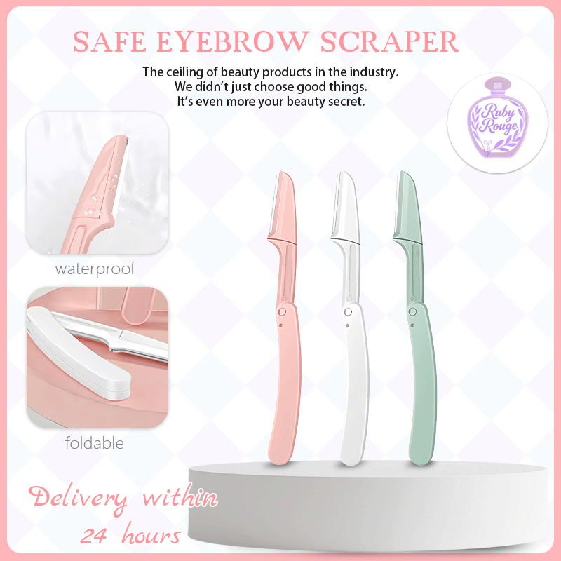 Foldable Eyebrow Trimmer Set with Blade Mesh for Beginners - 3PCS Set ...
