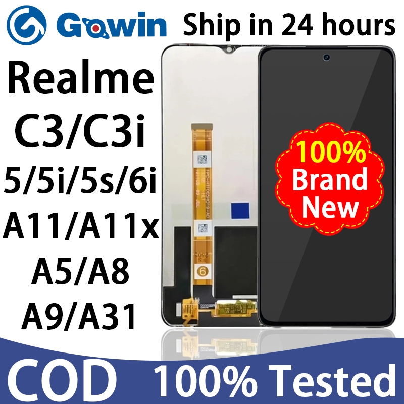 LCD for Realne C3 OPPO A11 A11X A31 A5 A8/A9 2020/Realme 5/5S/5i/6i set ...