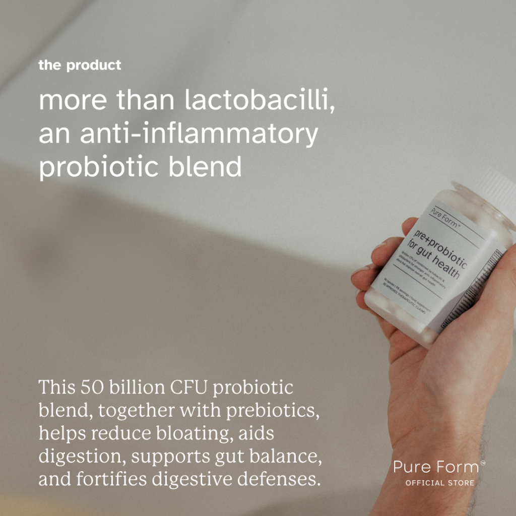 Pure Form Pre + Probiotics for Gut Health | 50B CFU of Combined ...