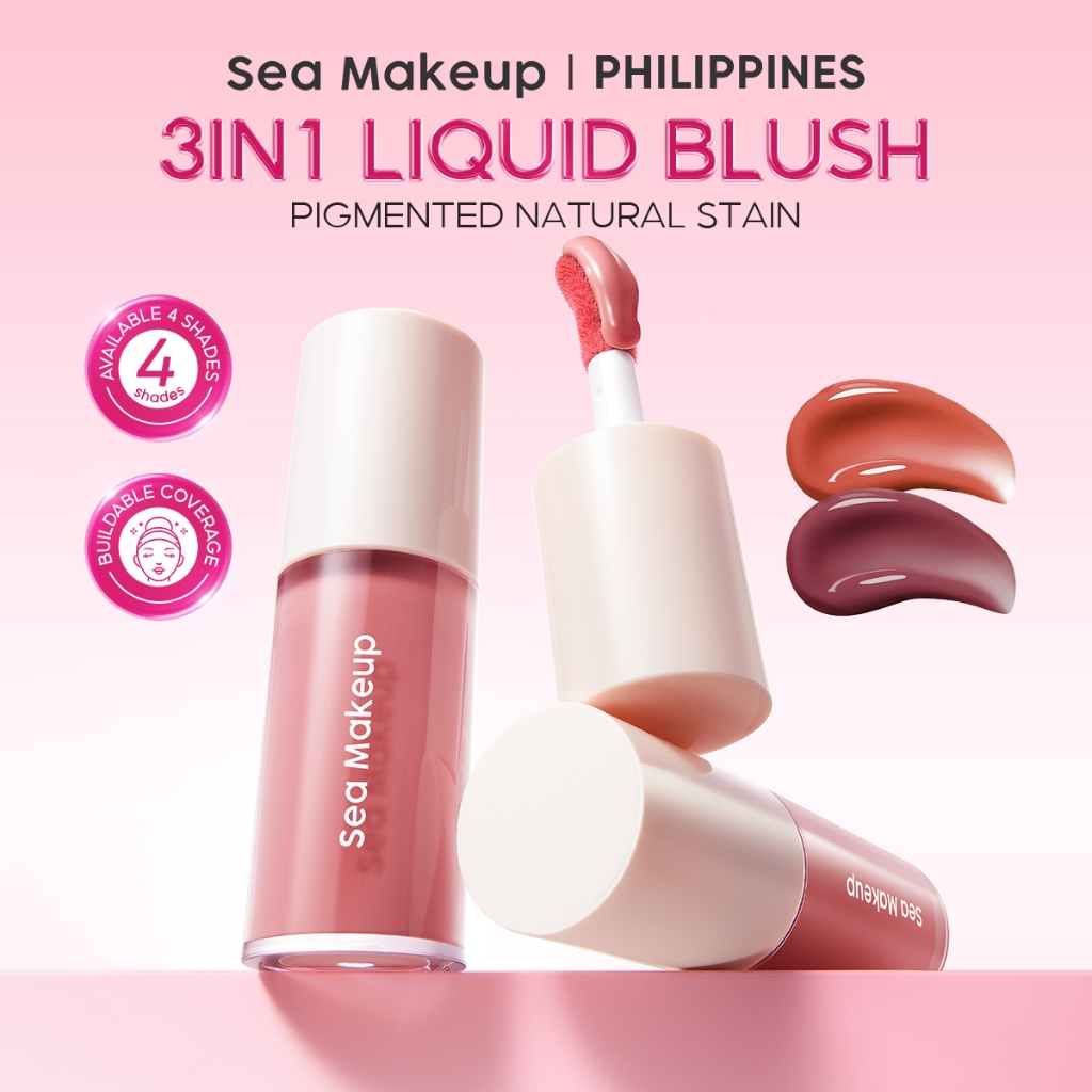 Sea Makeup Vibrant Flushed Liquid Blush 3in1 Acne Friendly High Pigment ...