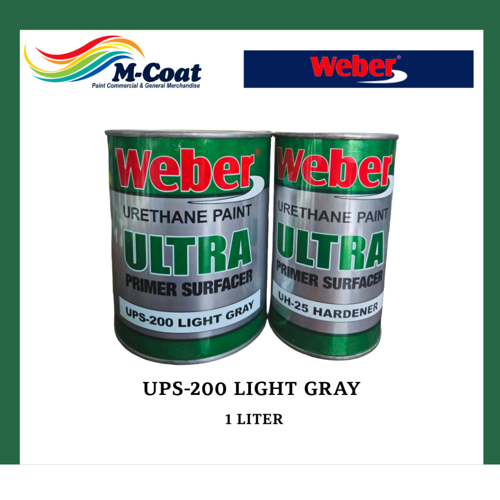 Weber Ultra Primer Surfacer Light Gray, Black and White with Catalyst ...