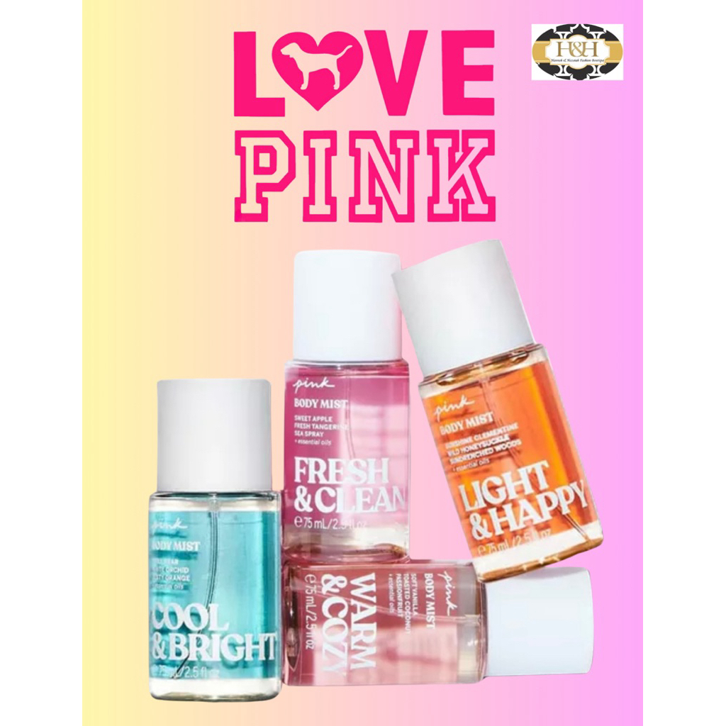 Victoria’s Secret Pink Fragrance Travel Mist Collection - USA Authentic ...