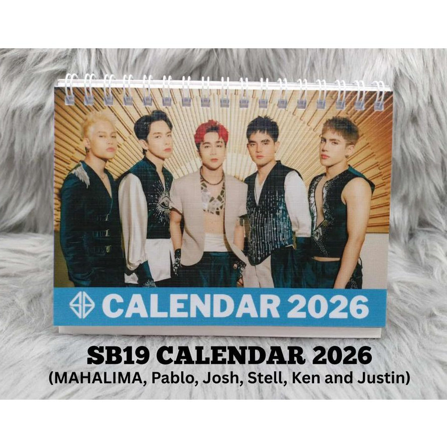SB19 Desk Calendar 2026 l MAHALIMA, Pablo, Josh, Stell, Ken and Justin ...