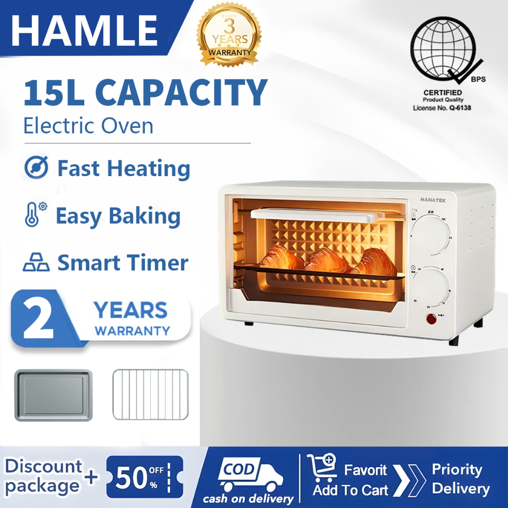 15L Oven Multipurpose Household Electric Baking Kitchen Oven Baking ...