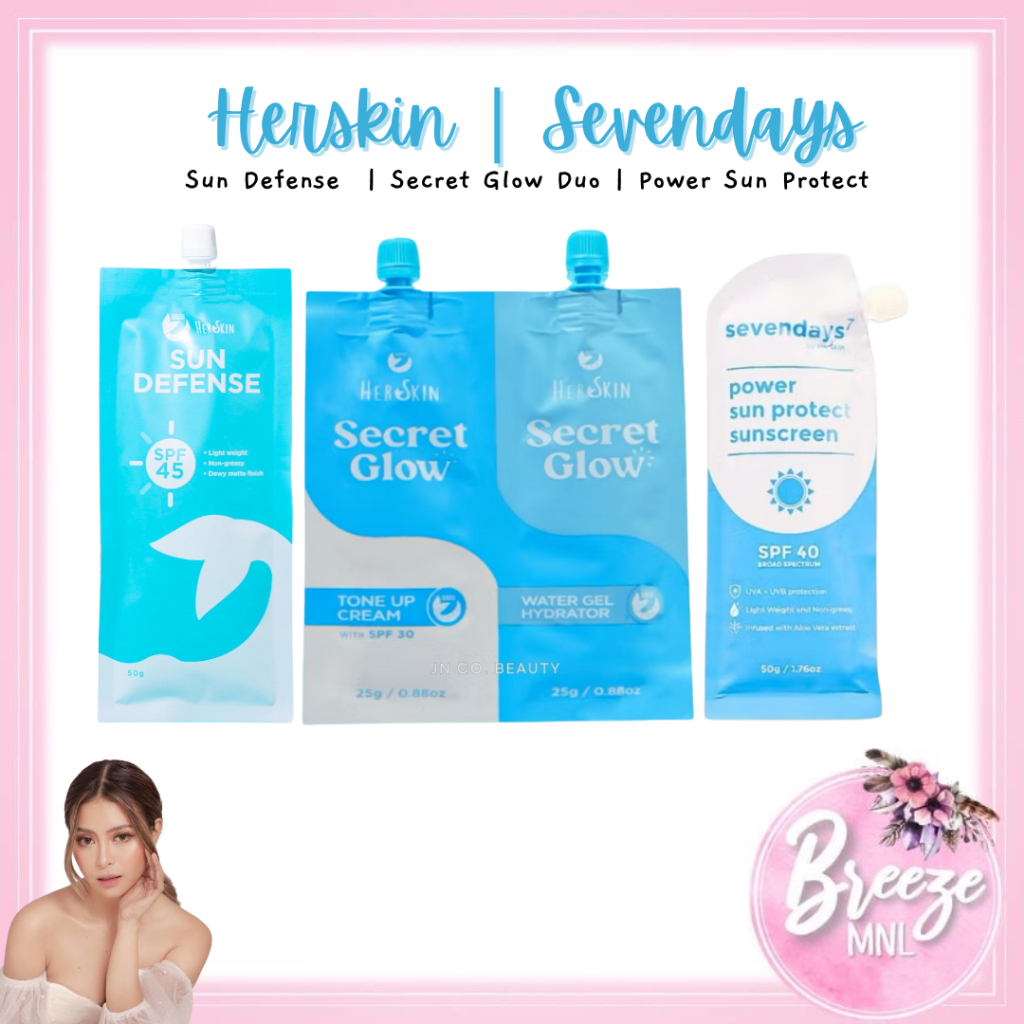 Herskin Secret Glow SevenDays Power Sun Protect Her Skin Sun Defense or ...