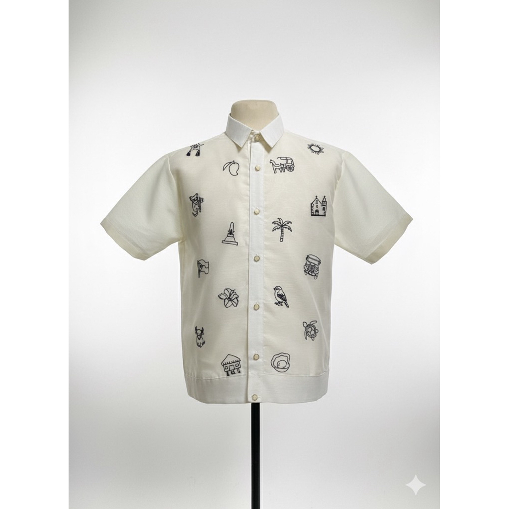 PREMIUM 】Modern Barong Polo Jacket Embroidery | Jusilyn Top for Men ...