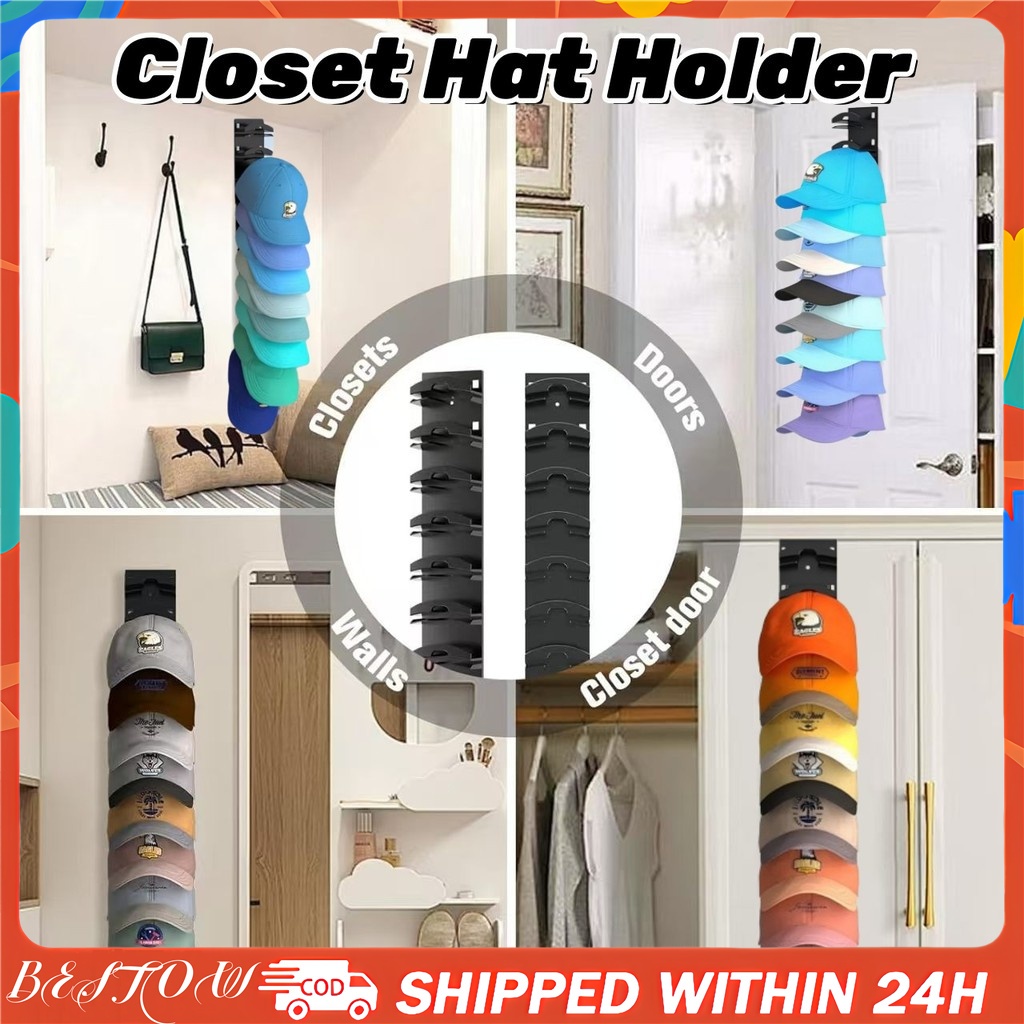 Wall Mounted Baseball Cap Storage Organizer Space Saving Waterproof ...