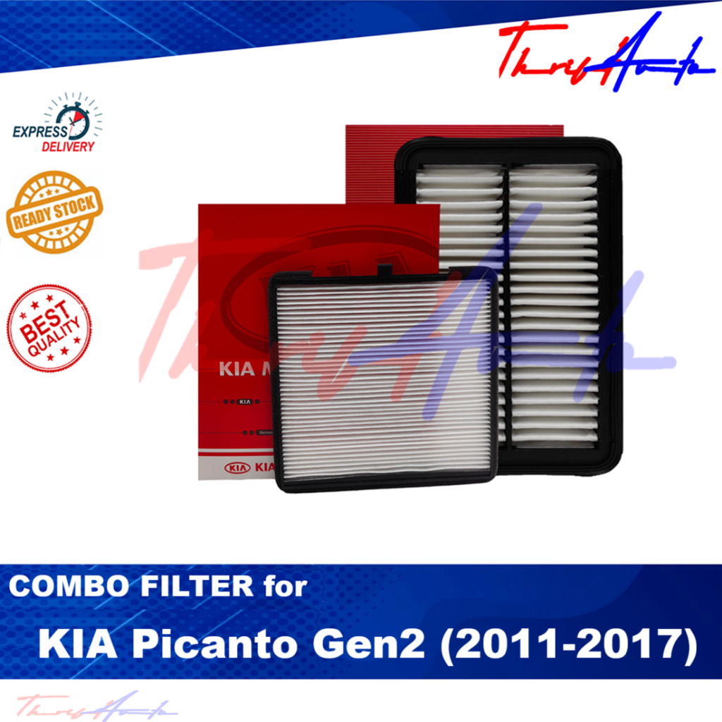 COMBO Filters (Aircon & Air) for KIA Picanto Gen2 (2011 - 2017 ...