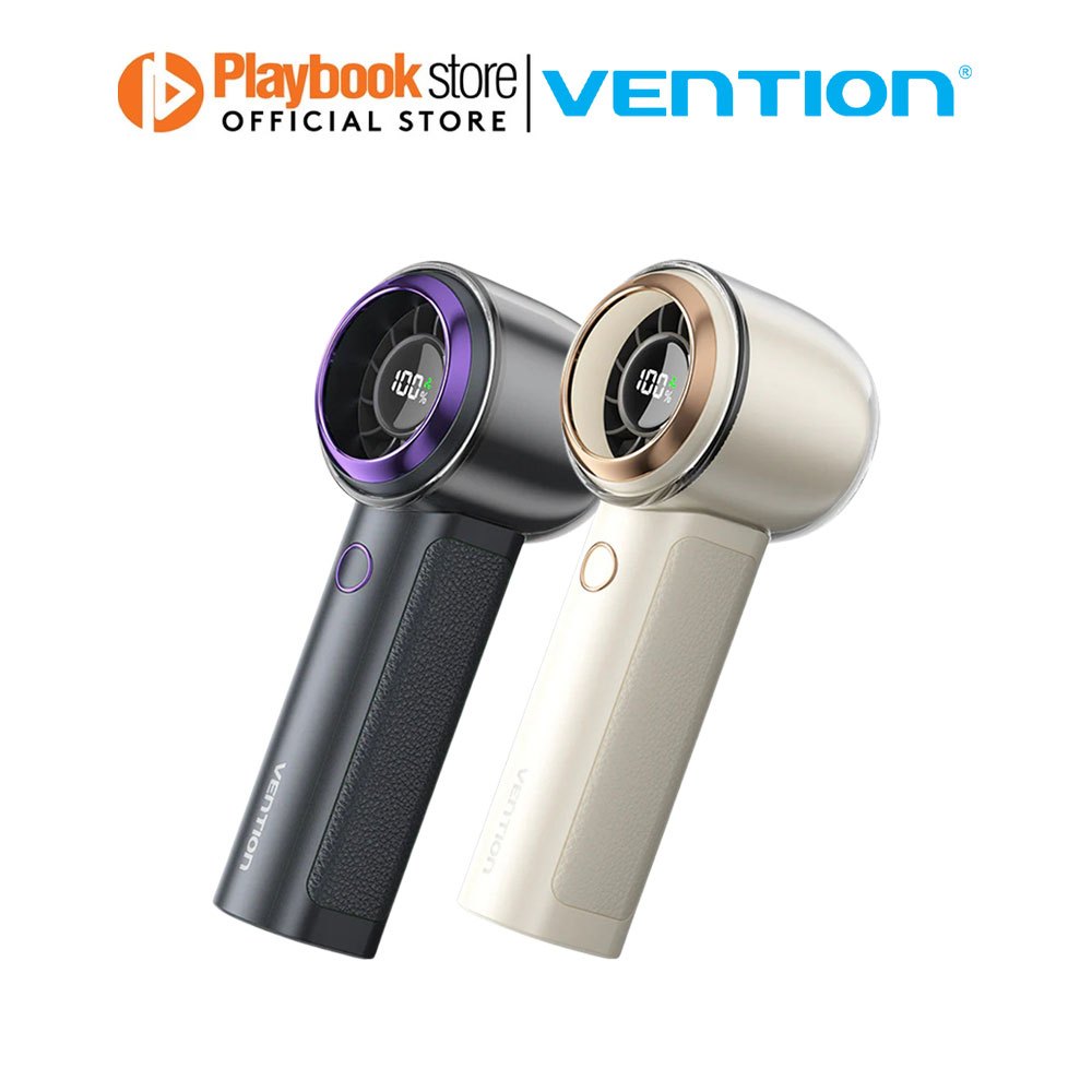 Vention Handheld Turbo Airflow LED Digital Display High-Speed Fan ...