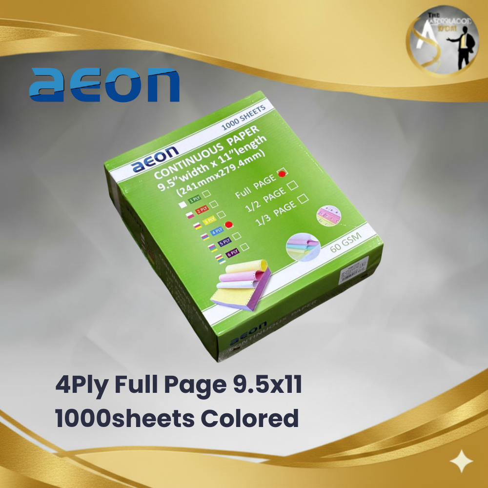 AEON 4Ply Carbonless Continuous Computer Form 60gsm Whole Page ...