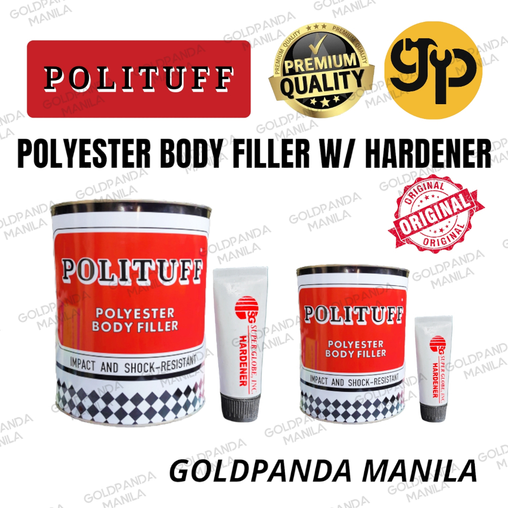Original Polituff w/ Hardener, Polyester Body Filler Putty ...