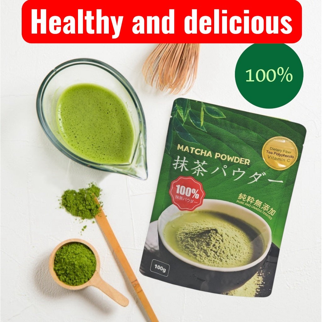 Matcha Powder 100g Ceremonial Grade 100% Matcha Powder Pure Unsweetened 0 Add | Shopee Philippines