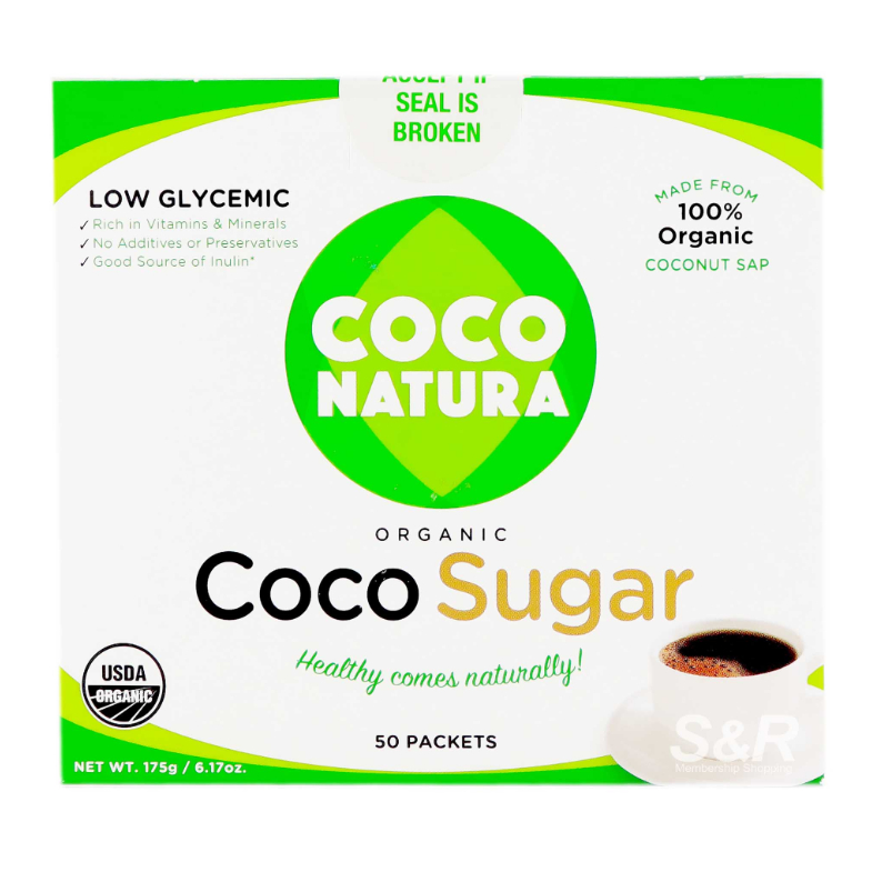 Coco Natura Organic Coco Sugar 50 packets | Shopee Philippines